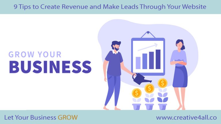9 Tips to Create Revenue and Make Leads Through Your Website - Digital ...